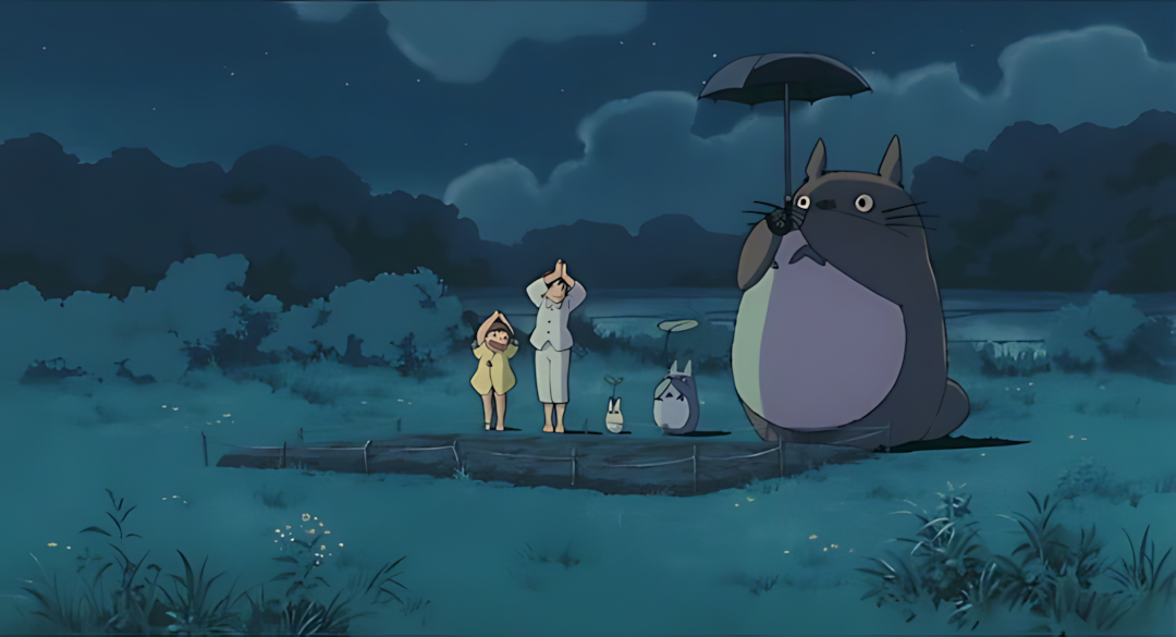 Totoro Helps The Girls Grow A Tree From Seedlings In One Night Color ...