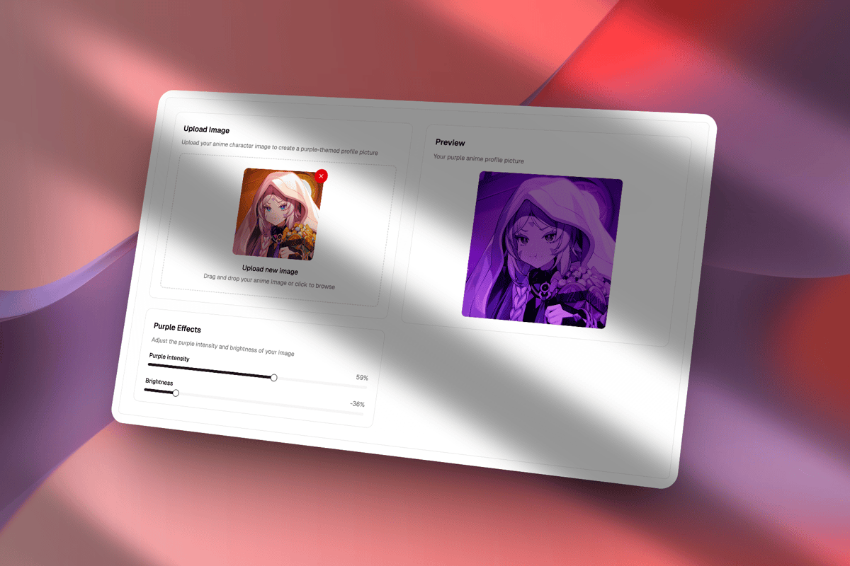 Purple Anime PFP Maker Create Aesthetic Anime Profile Pictures