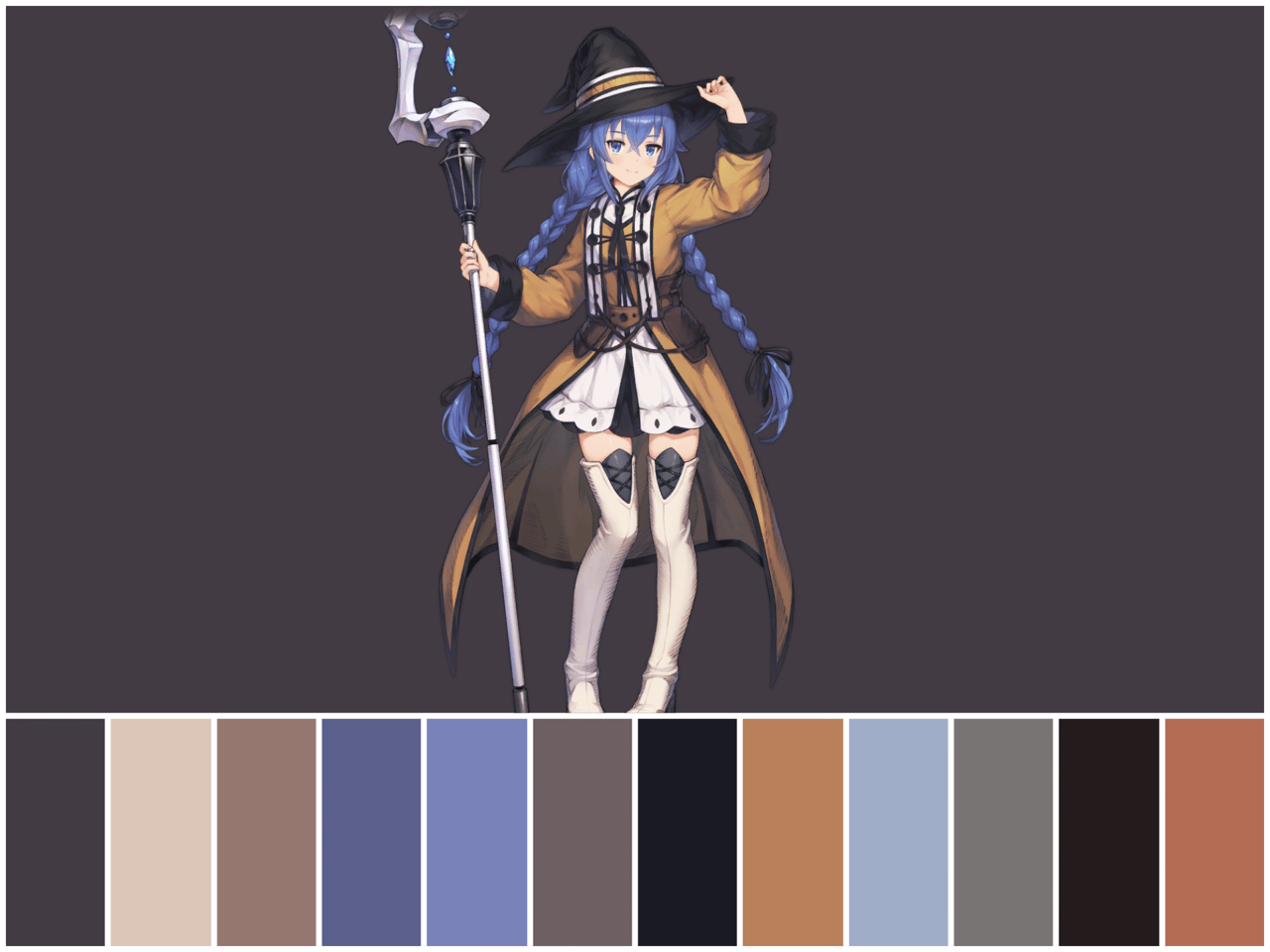 Roxy Color Palette - Browndust2