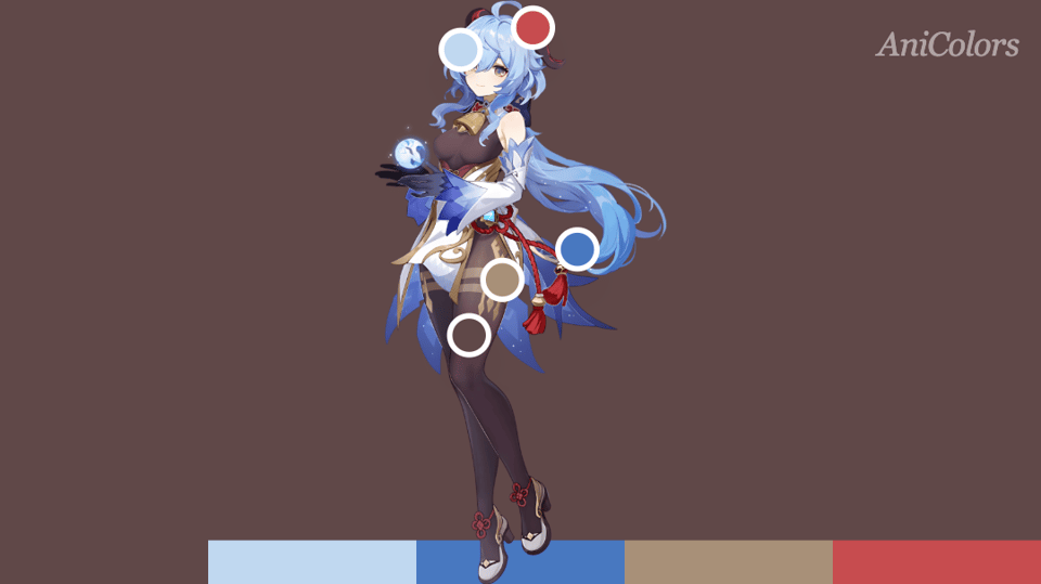 Ganyu Color Palette - Genshin Impact