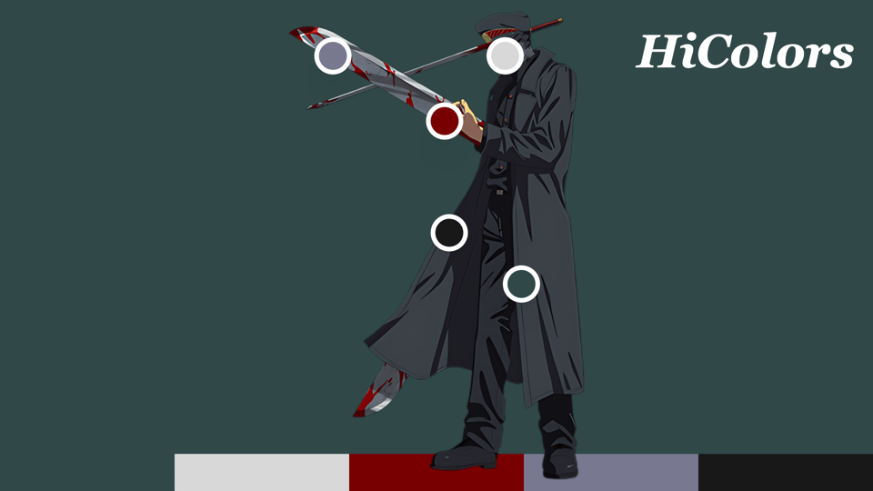 Katana Devil Color Palette - Chainsaw Man