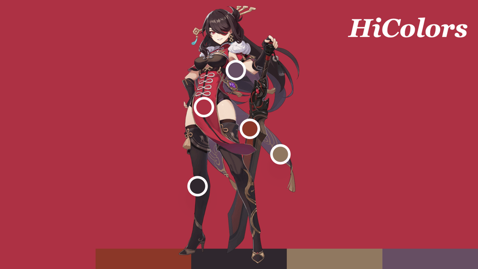 Beidou Color Palette - Genshin Impact