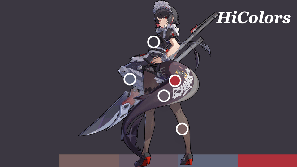 Ellen Joe Color Palette - Zenless Zone Zero