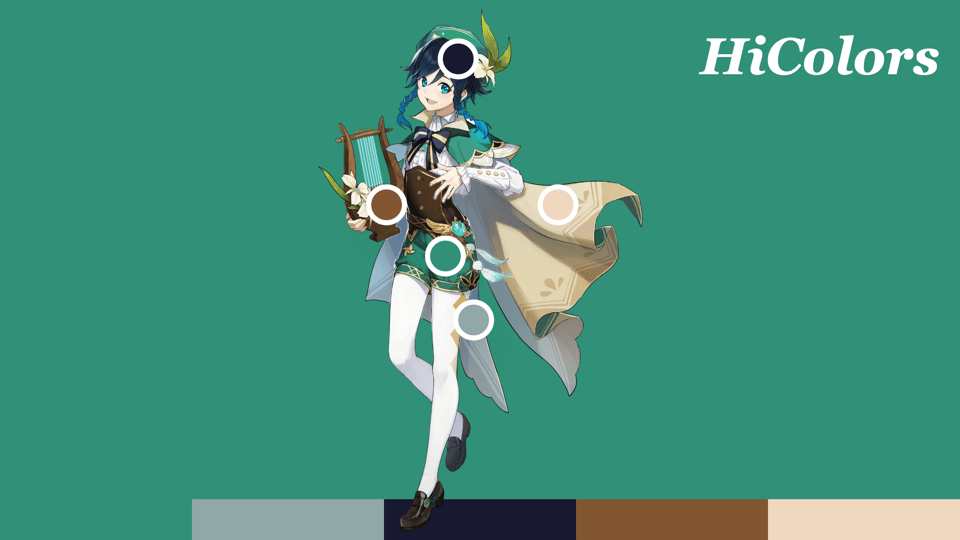 Venti Color Palette - Genshin Impact