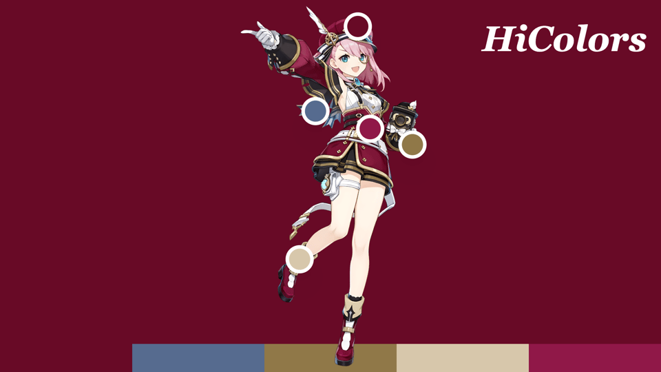 Charlotte Color Palette - Genshin Impact