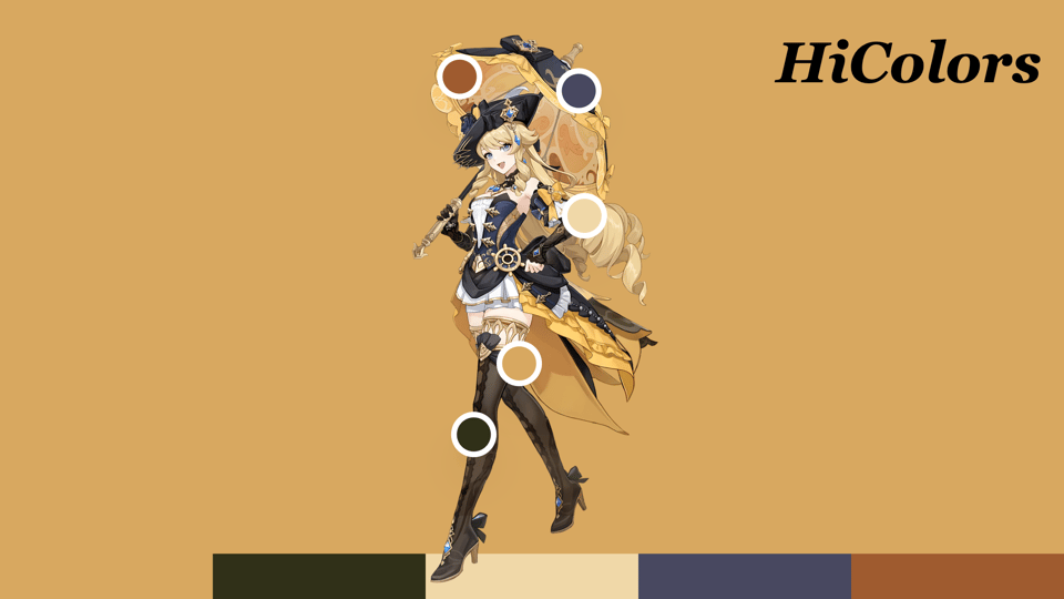 Navia Color Palette - Genshin Impact