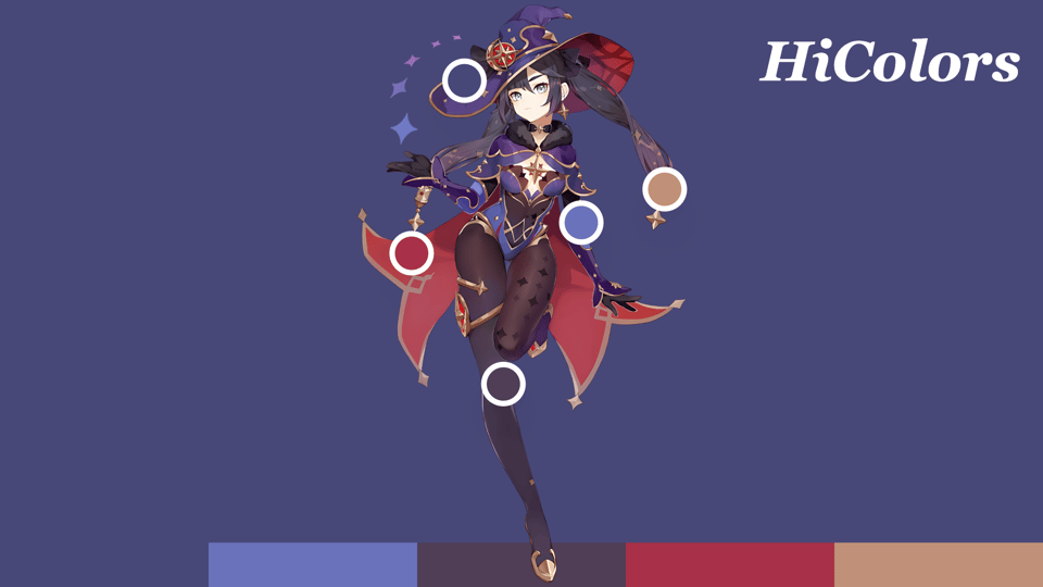 Mona Color Palette - Genshin Impact