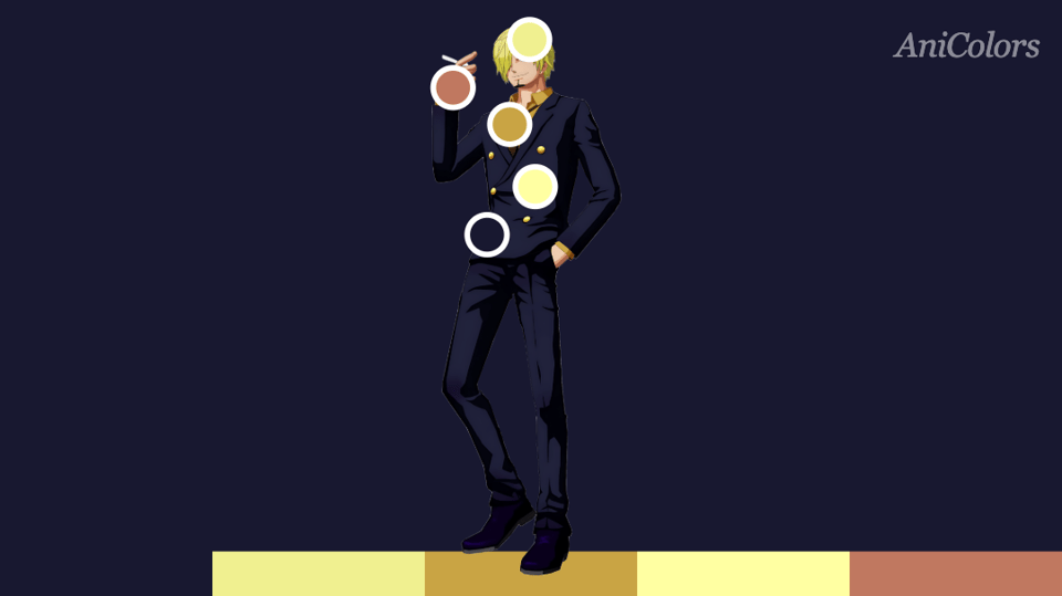 Sanji Color Palette - One Piece