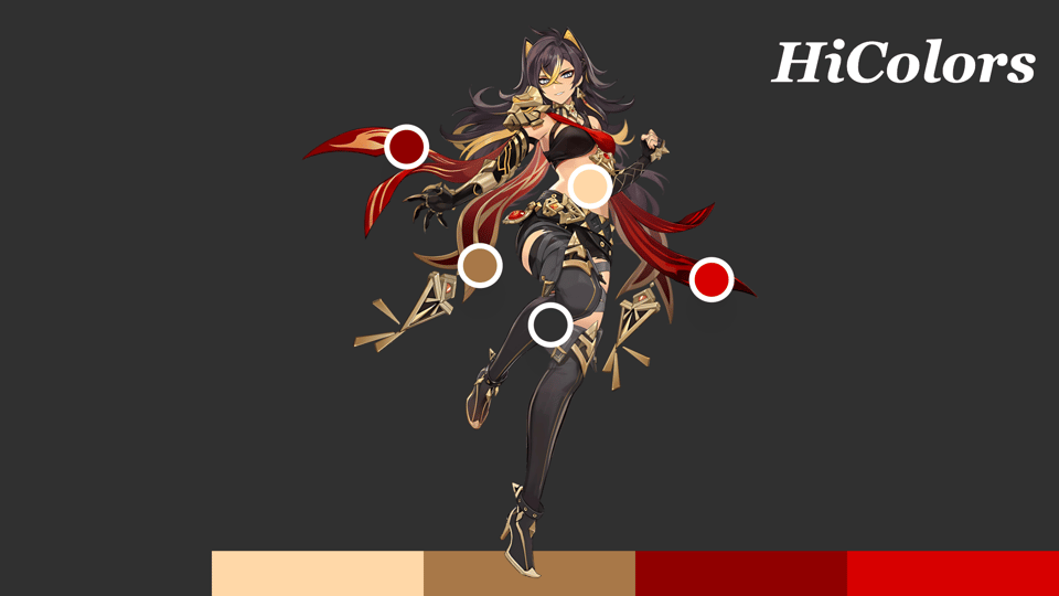 Dehya Color Palette - Genshin Impact