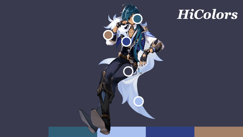 Kaeya Color Palette - Genshin Impact