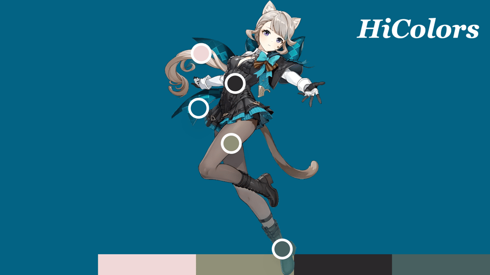 Lynette Color Palette - Genshin Impact