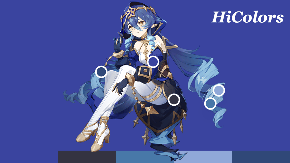 Layla Color Palette - Genshin Impact