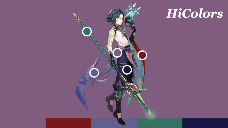 Xiao Color Palette - Genshin Impact