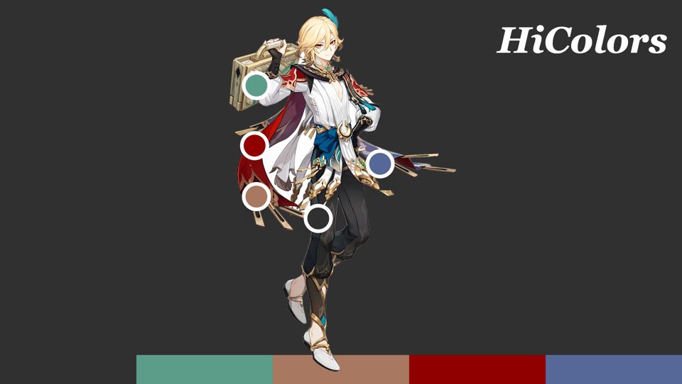 Kaveh Color Palette - Genshin Impact