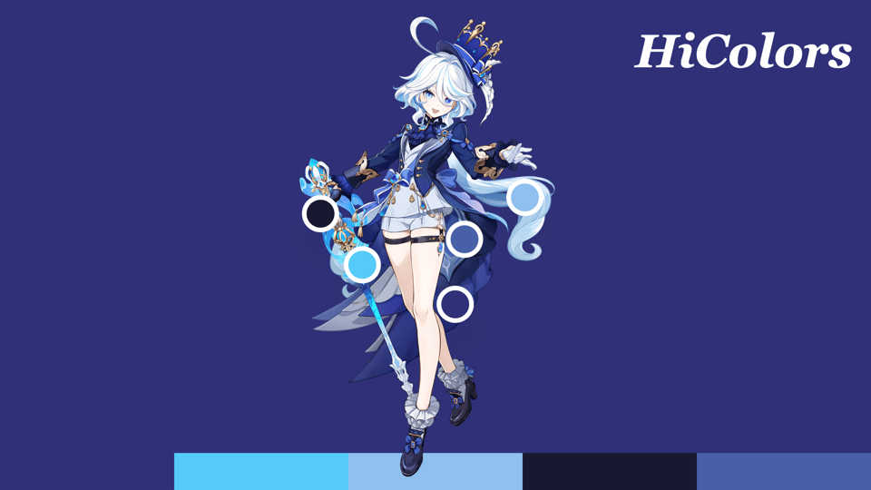 Furina Color Palette - Genshin Impact