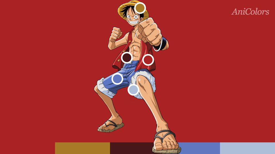 Luffy Color Palette - One Piece