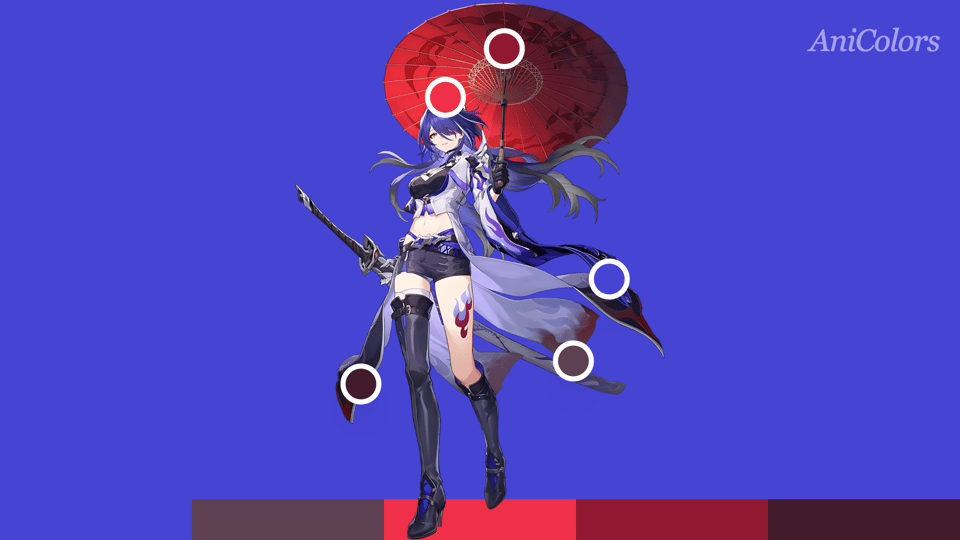 Acheron Color Palette - Honkai: Star Rail