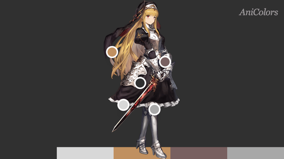 Angelica The Fallen Color Palette - Browndust2