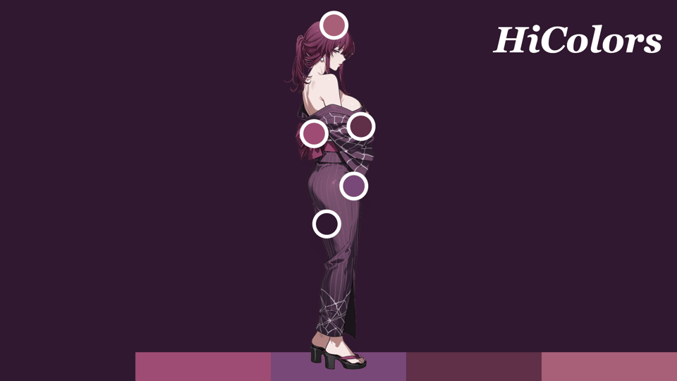 Kafka Color Palette - Honkai: Star Rail
