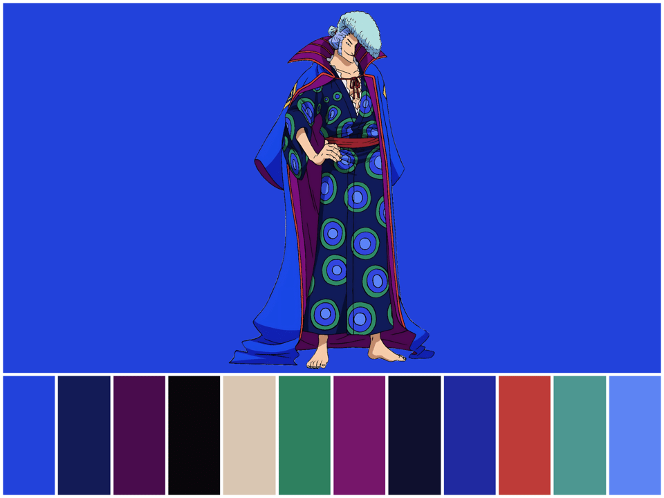 Kyoshiro Color Palette - One Piece
