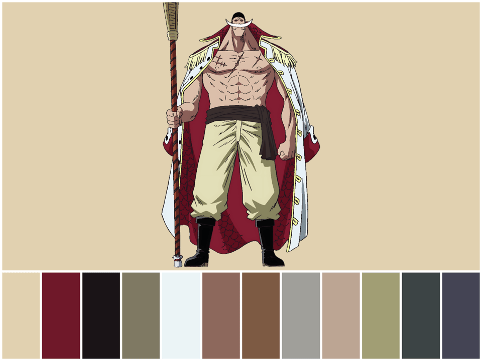 Whitebeard Color Palette - One Piece
