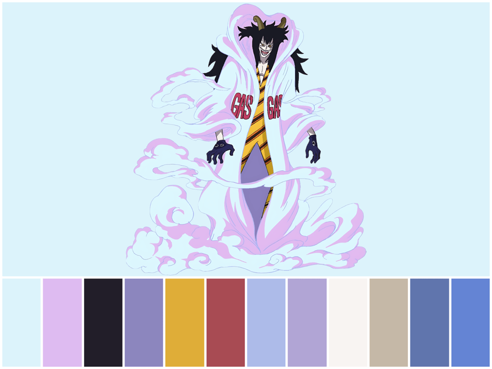 Caesar Clown Color Palette - One Piece