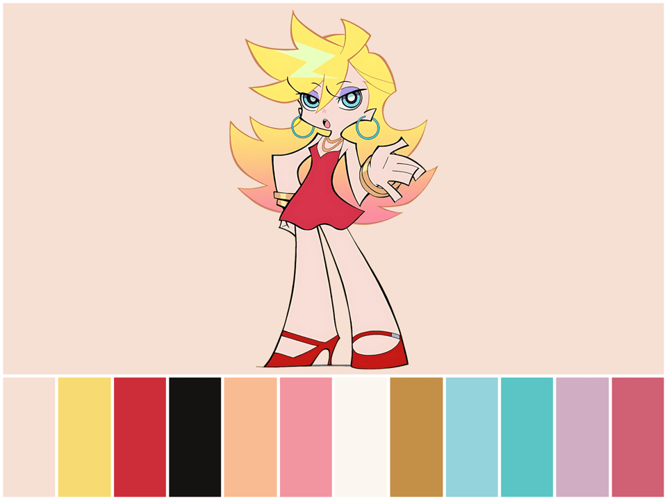 Panty Anarchy Color Palette - Panty & Stocking With Garterbelt