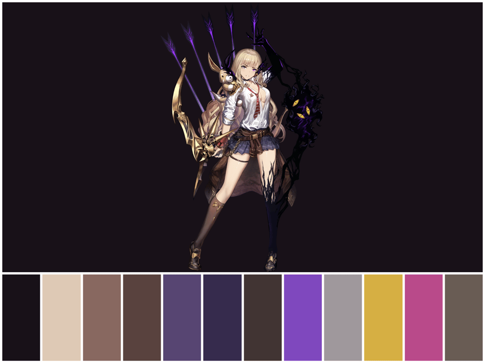 Eleaneer Magic Piercing Bow Color Palette - Browndust2