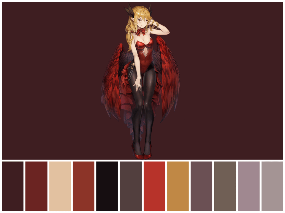 Elise Lovely Lady Color Palette - Browndust2