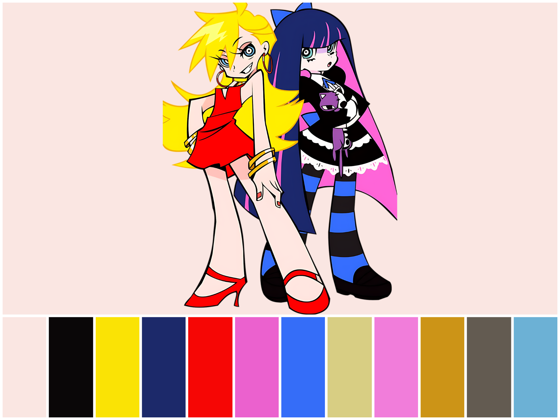 Panty & Stocking Color Palette - Panty & Stocking With Garterbelt