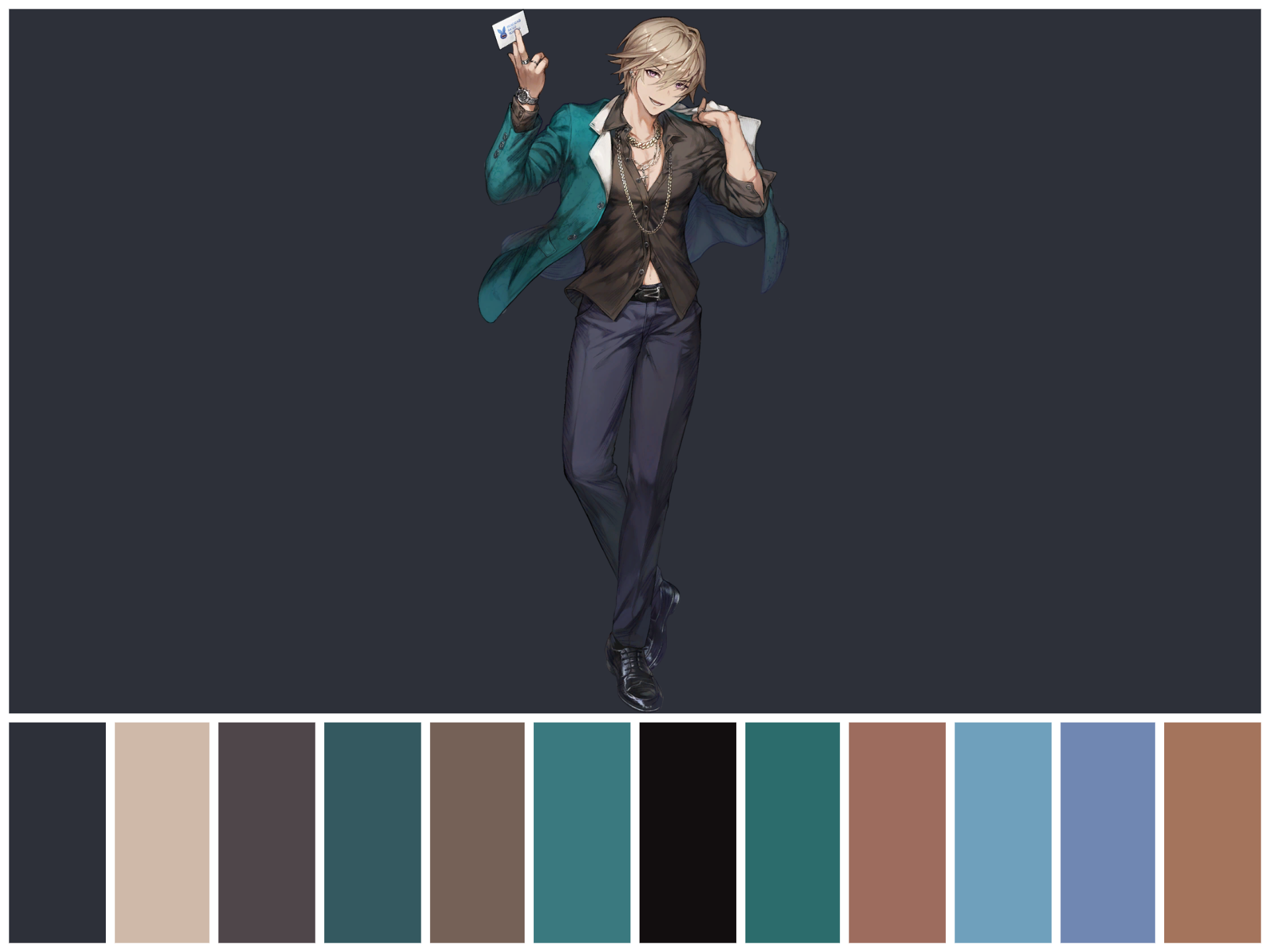 Gray B-rank Manager Color Palette - Browndust2